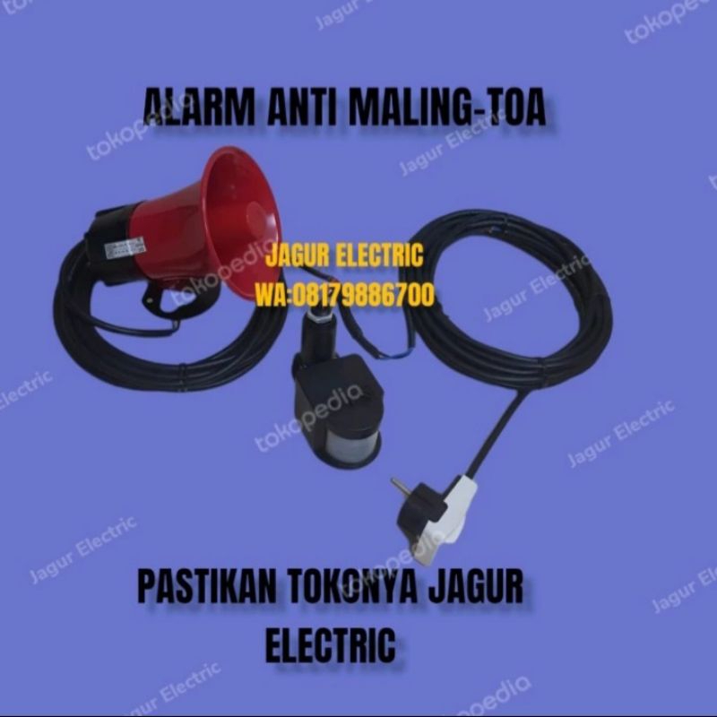 Jual ALARM ANTI MALING/SIRINE ANTI MALING MODEL TOA DENGAN SENSOR GERAK ...