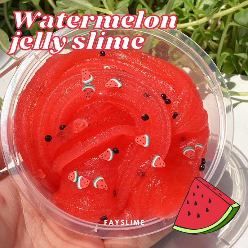 Jual Watermelon jelly slime | cloud slime | snow slime | Shopee Indonesia