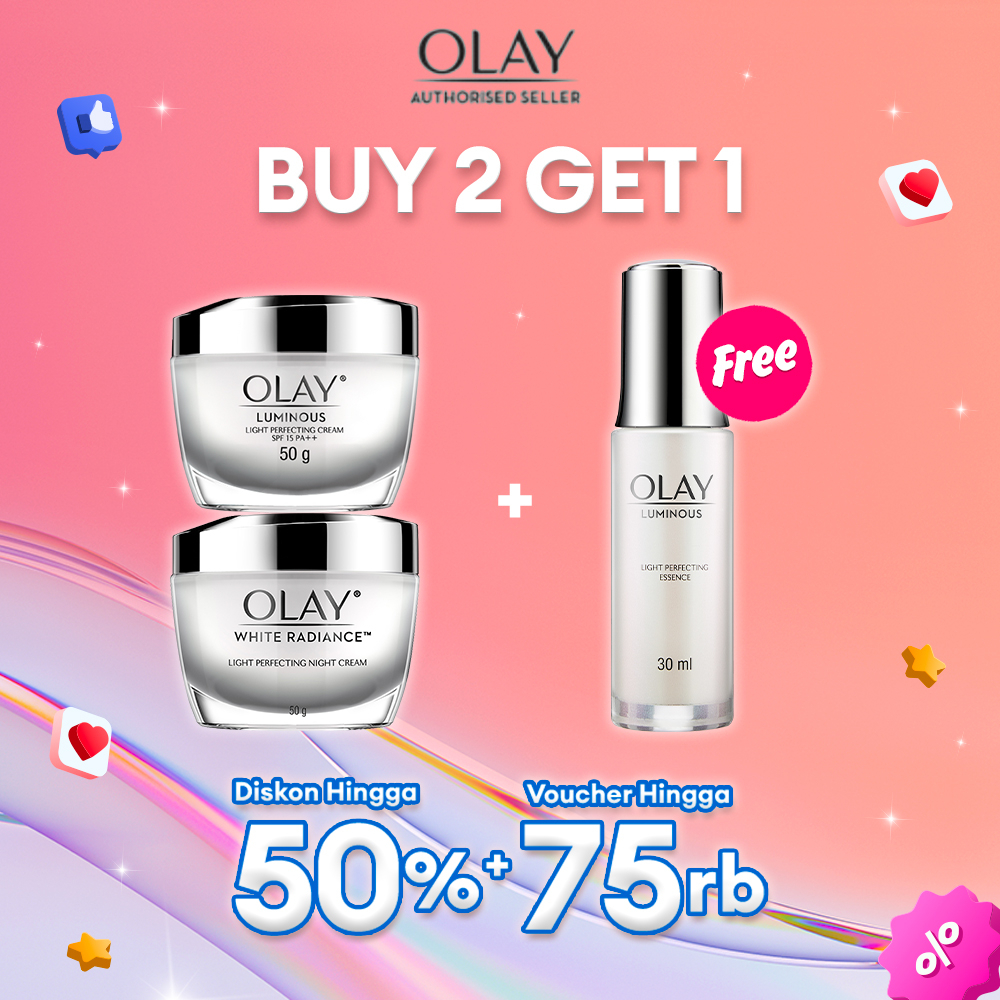 Jual Olay Set White Radiance Cream + Luminous Cream and Serum ...