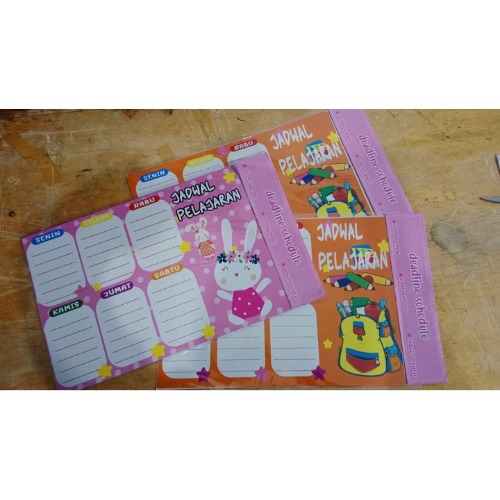 Jual Sticker Jadwal Pelajaran Sekolah | Shopee Indonesia