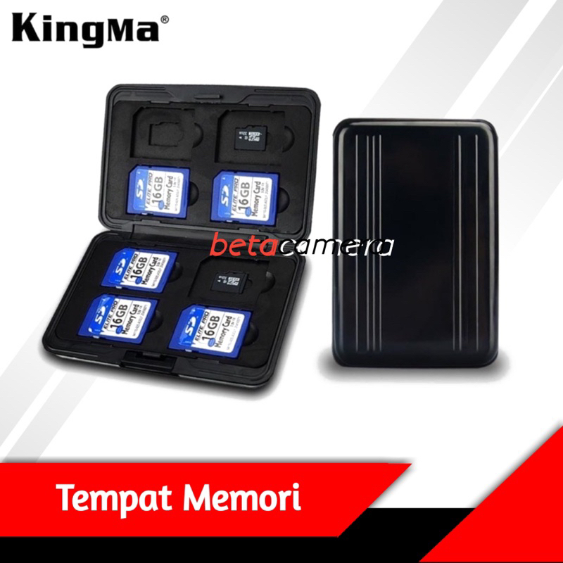 Jual Kingma Tempat Memori / Memory Card Case 8 Slot Storage for SD Card ...