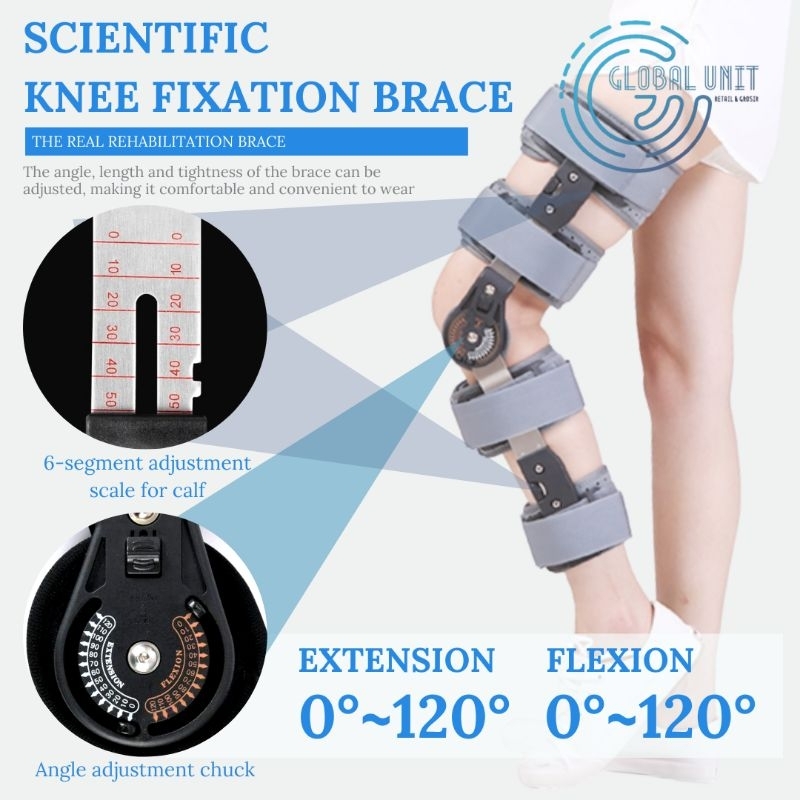 Jual OA Orthopedic Hinged ROM Knee Brace Support - Penyangga Lutut ...