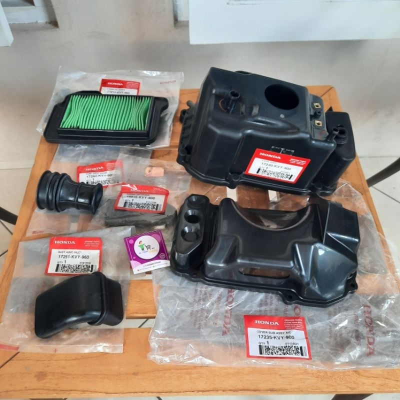 Jual Box Tutup Cover Filter Fullset Beat Karbu Scoopy Spacy Karbu ...