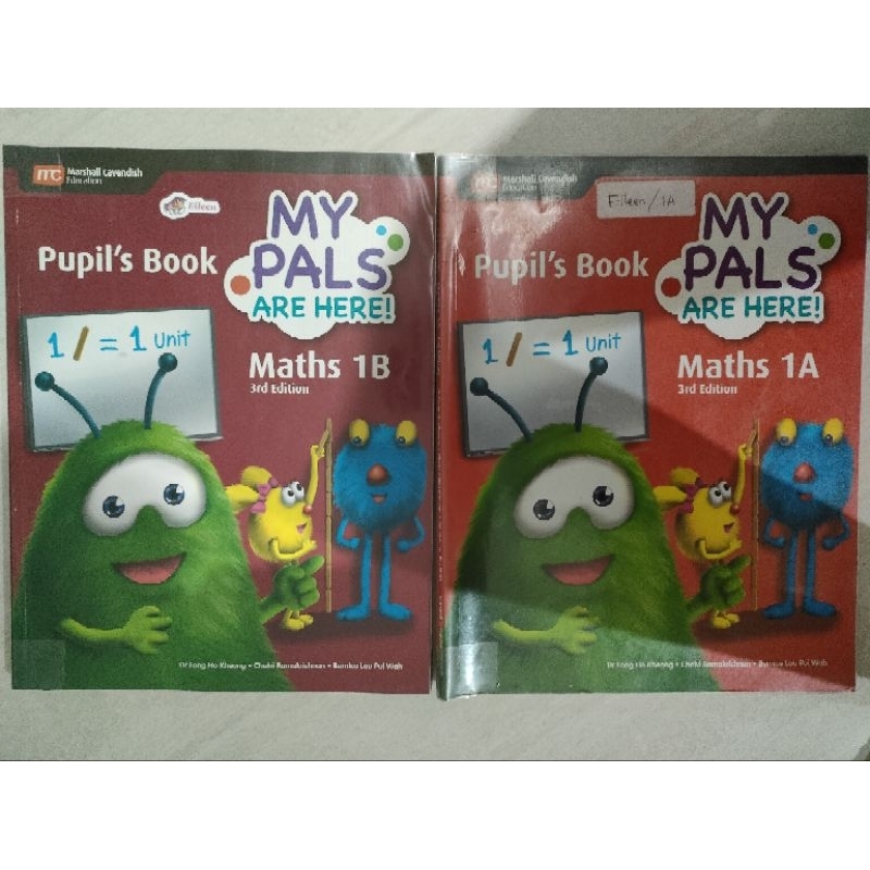 Jual Textbook Maths 1A 1B My Pals 3rd Edition Marshall Cavendish ...