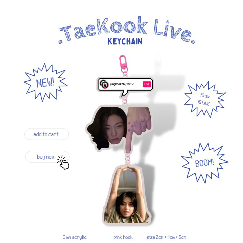 Jual Keychain Taekook Live (acrylic) | Shopee Indonesia
