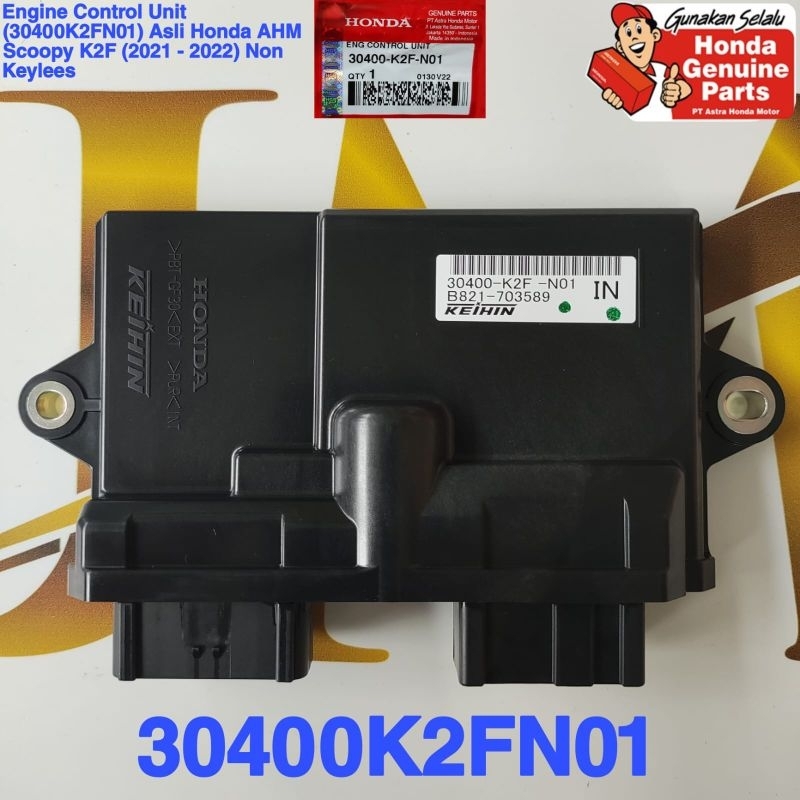 Jual 30400K2FN01 ECU atau ECM New Scoopy eSP K2F 2021 NON KEYLESS Asli ...
