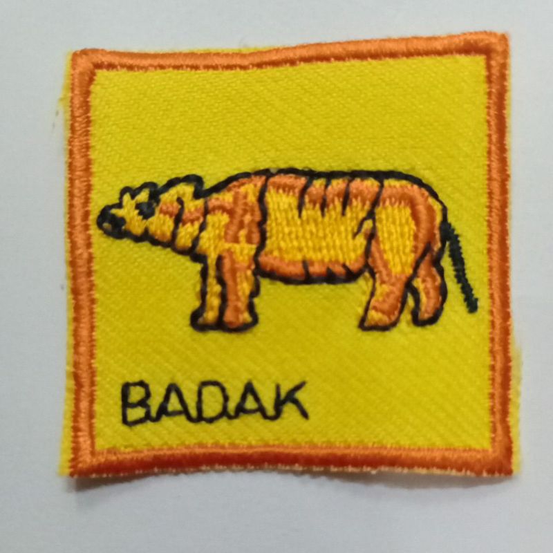 Jual Bet Tanda Regu Hewan | Tanda Regu Bordir Gambar Hewan | Badge ...