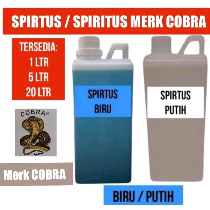 Jual Spiritus 1 liter / Spirtus Biru / Spritus Putih / Spirtus 1 Liter ...