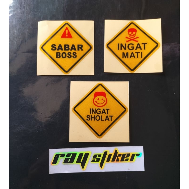 Jual STIKER CUTTING PERINGATAN JANGAN LUPA SHOLAT. SABAR BOS | Shopee ...
