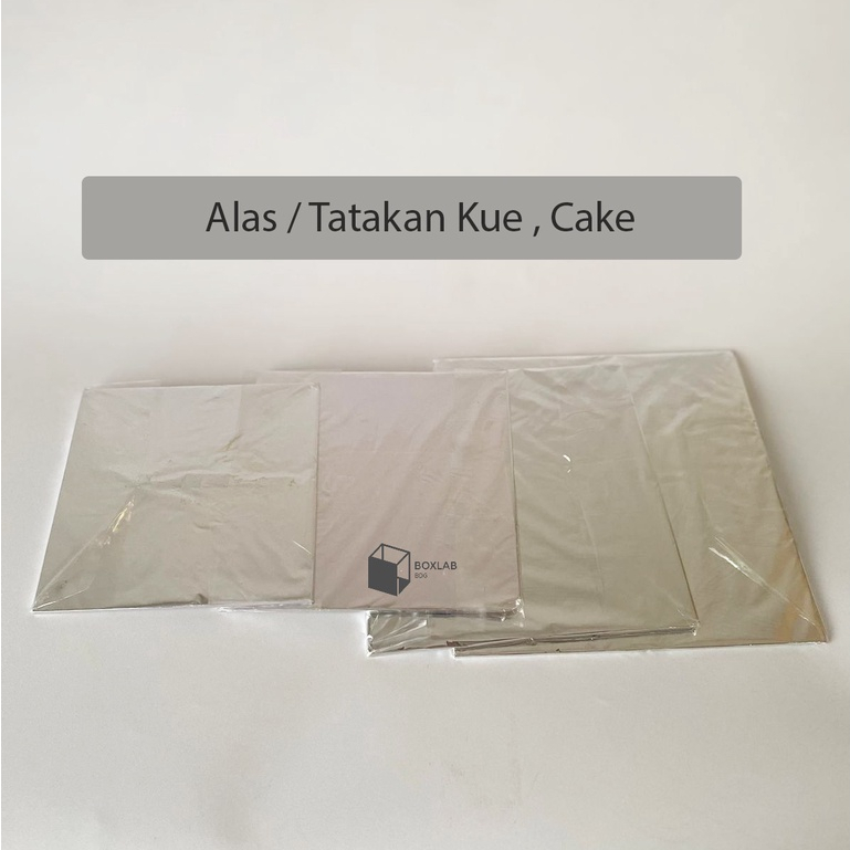 Jual Alas Kue, Cake Board, Tatakan Kue Silver | Shopee Indonesia