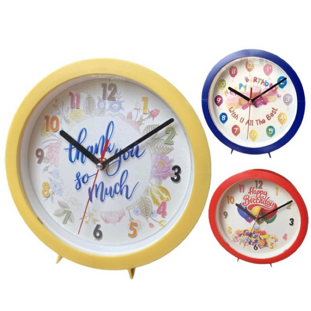 Jual jam dinding ucapan 2017_9CT/jam duduk/jam meja/jam dinding colour ...