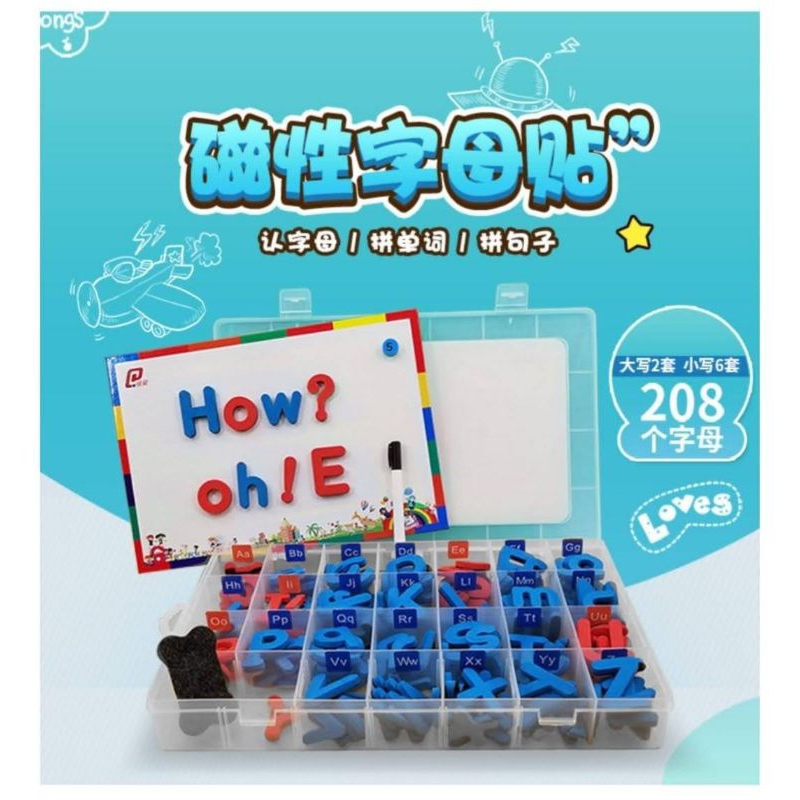 Jual Magnetic Alphabet Moveable Alphabet Montessori | Shopee Indonesia