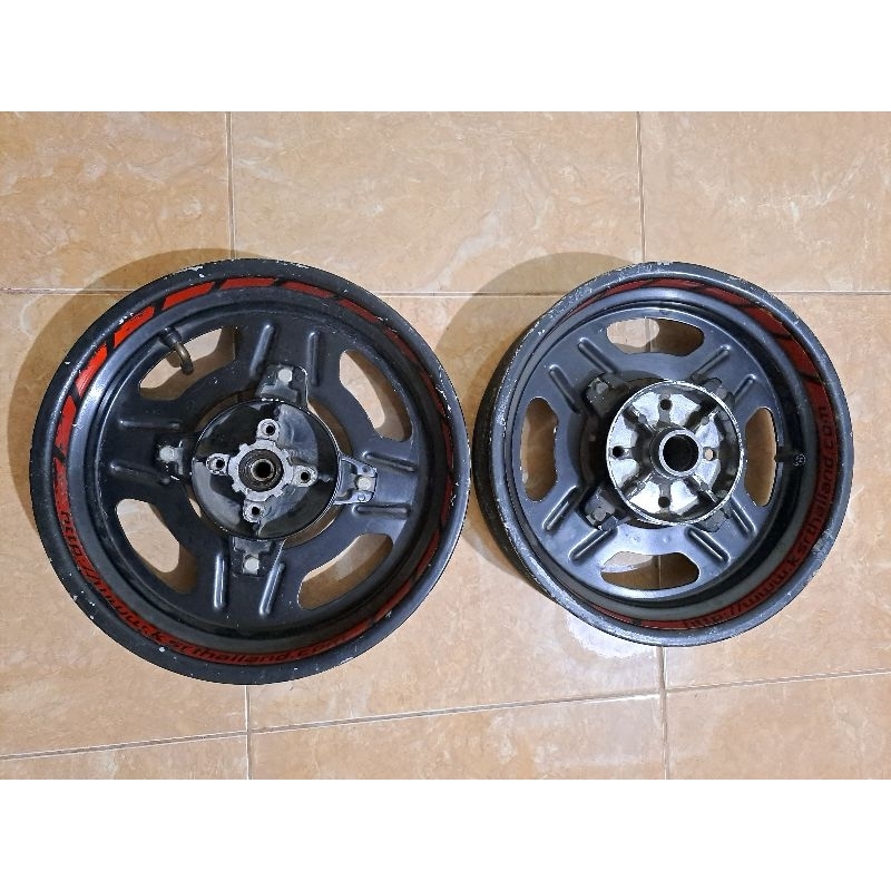 Jual velg pelek pelah racing roda kaleng kawasaki KSR110 Ksr old japan ...