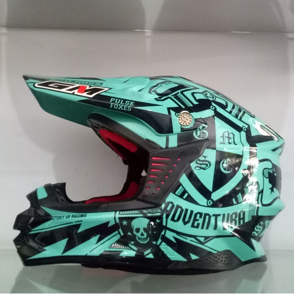 Jual HELM GM SUPER CROSS TRAIL MOTIF TOSCA ORIGINAL | Shopee Indonesia