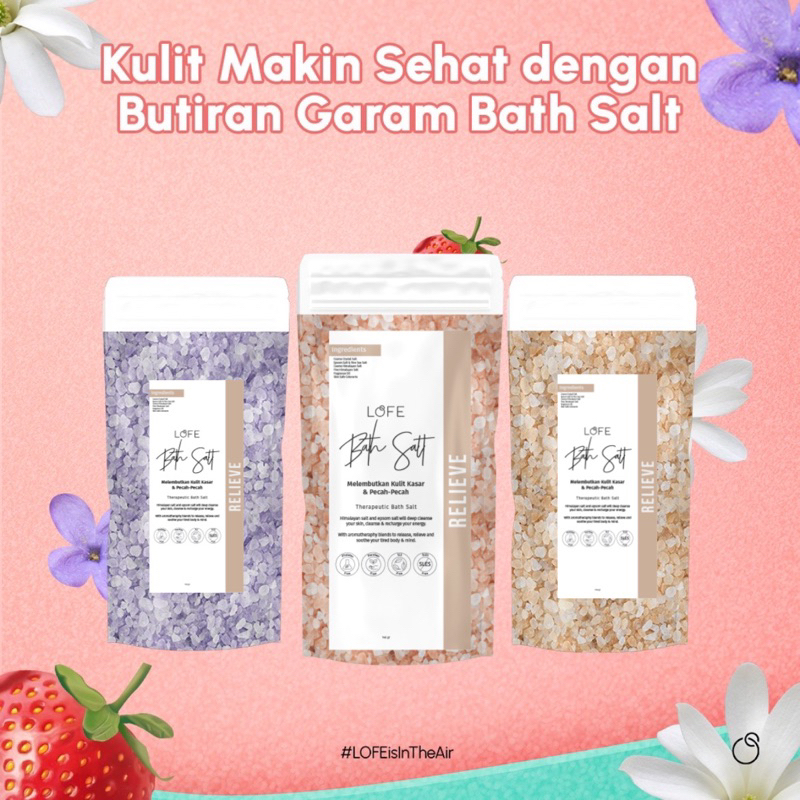 Jual LOFE Bath Salt - 100% Natural Garam Mandi Aroma Terapi I Perawatan ...