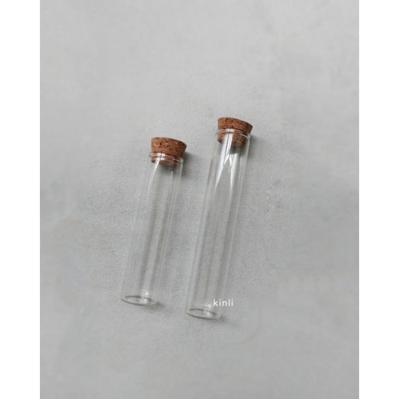 Jual cylinder glass tube cork lid tabung kaca silinder toples serbaguna ...