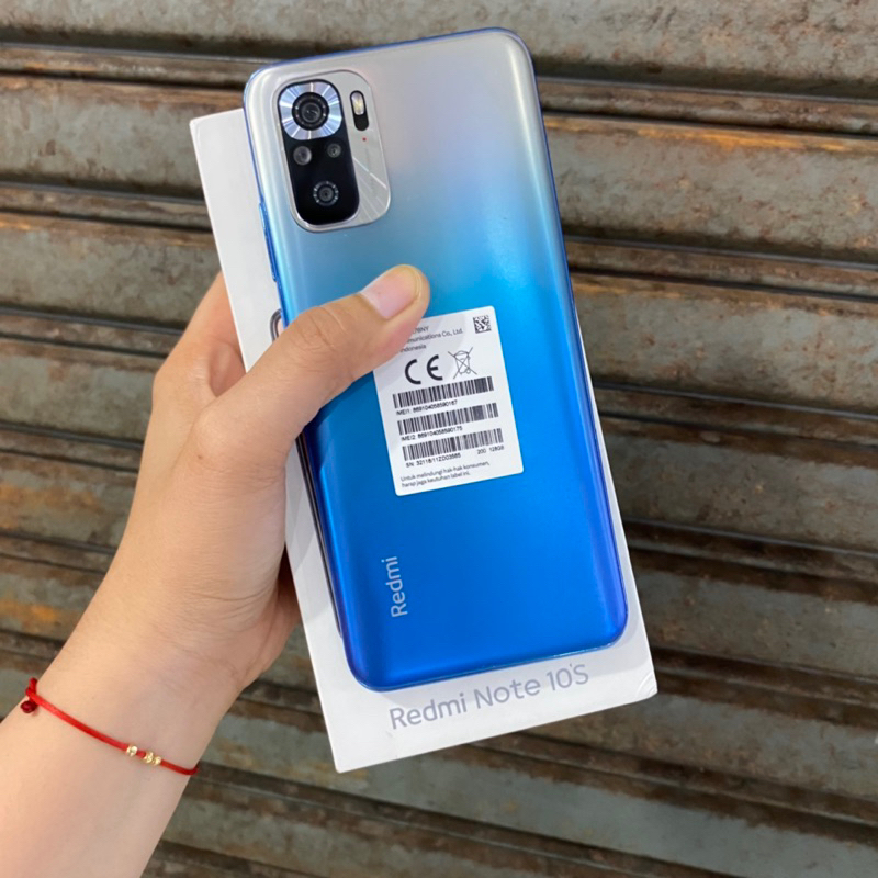 Jual Redmi note 10s 8/128gb second bekas pakai normal fullset original ...