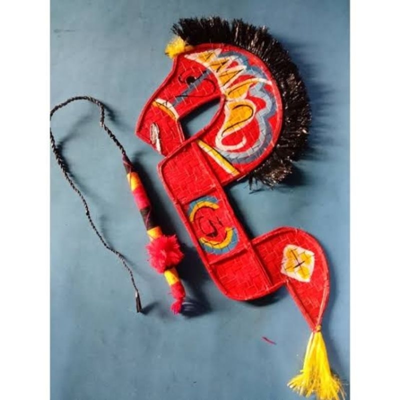 Jual mainan anak kuda lumping bambu + pecut lidi | Shopee Indonesia