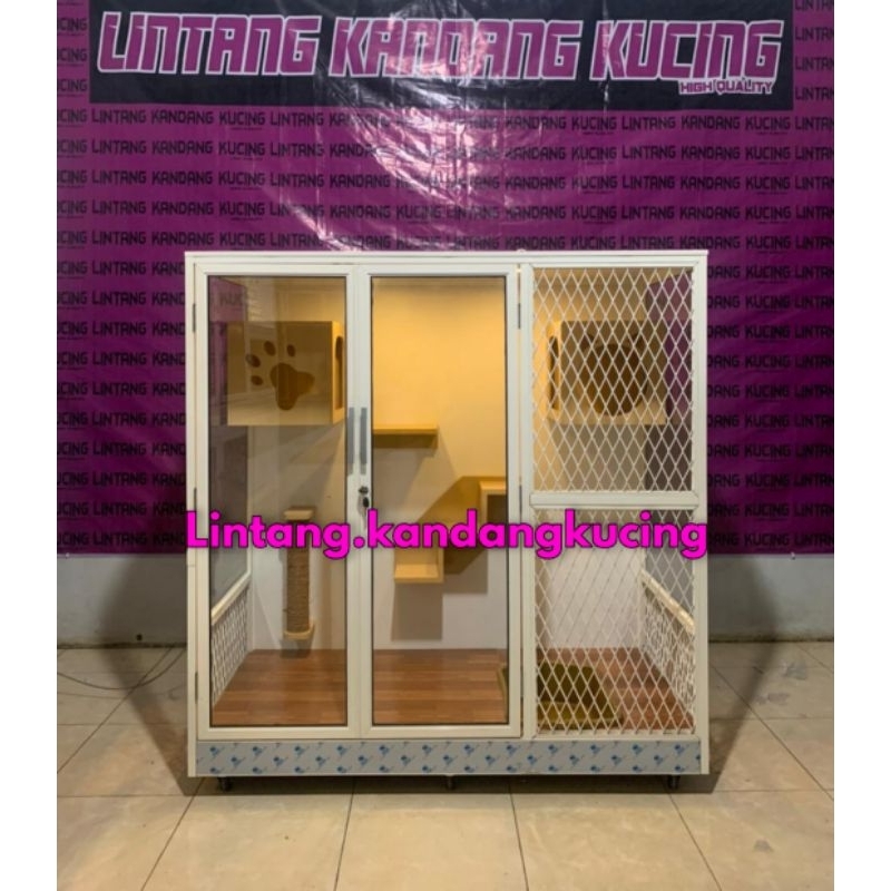 Jual Kandang Kucing Aluminium Kandang Kucing Minimalis Cat Aquarium ...