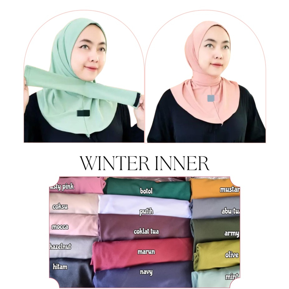 Jual BERGO JILBAB WINTER INNER KERUDUNG BAHAN JERSY -+55x70 | Shopee ...