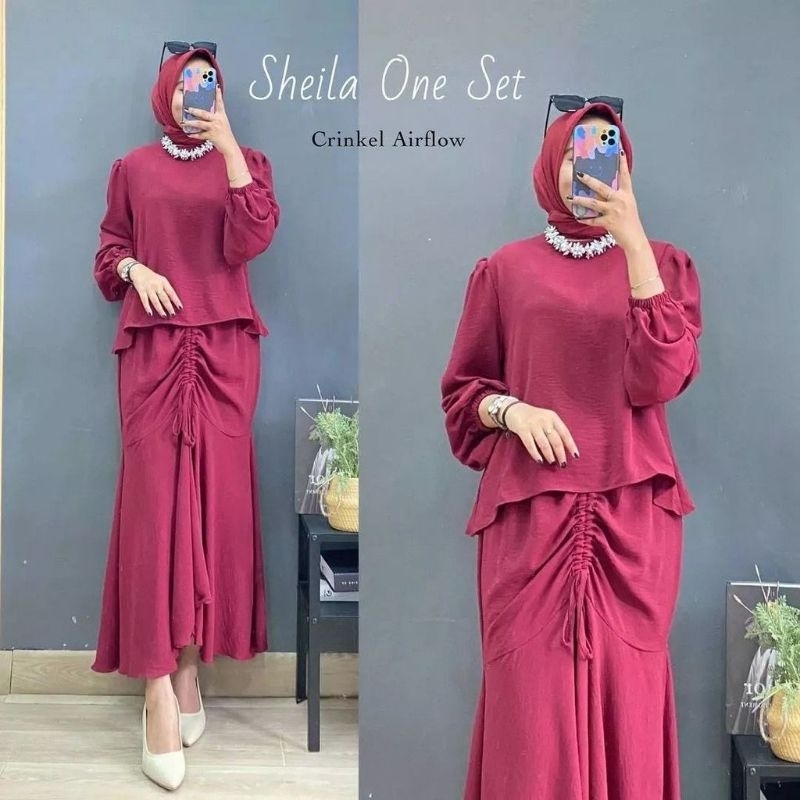 Jual Sheila One set Crinkle Airflow | Shopee Indonesia