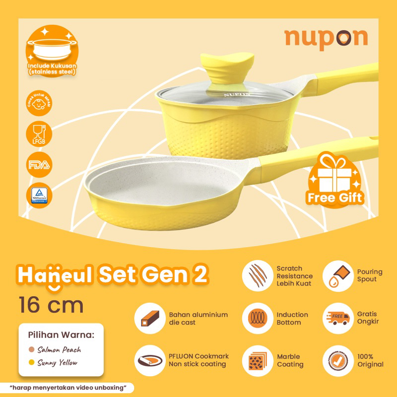Jual NUPON Panci Mpasi Bayi Gen 2 16 CM Anti Lengket Stainless Steel ...