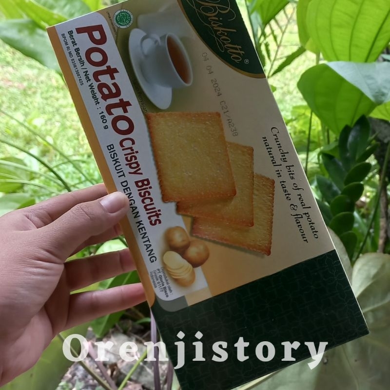 Jual Biskotto Potato crispy dan sweet potato biscuit kentang 160 gram ...