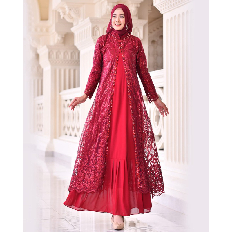 Jual Gamis Tulle Rompi / Gamis Ceruty Babydoll / Gamis Pesta / Gamis Kondangan / Gamis Brokat ...