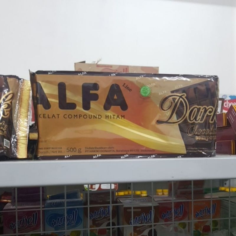 Jual ALFA Cokelat Compound Hitam / Dark Chocolate Compound 500gr ...