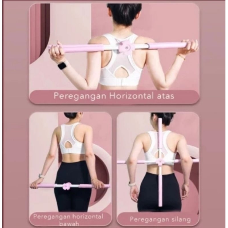 Jual Alat Olahraga Yoga Stick Body Tongkat Serbaguna Gym | Shopee Indonesia
