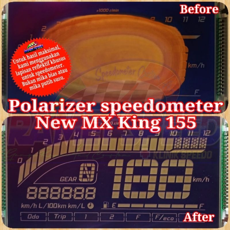 Jual Polarizer speedometer New MX King 155 polaris speedometer new mx ...