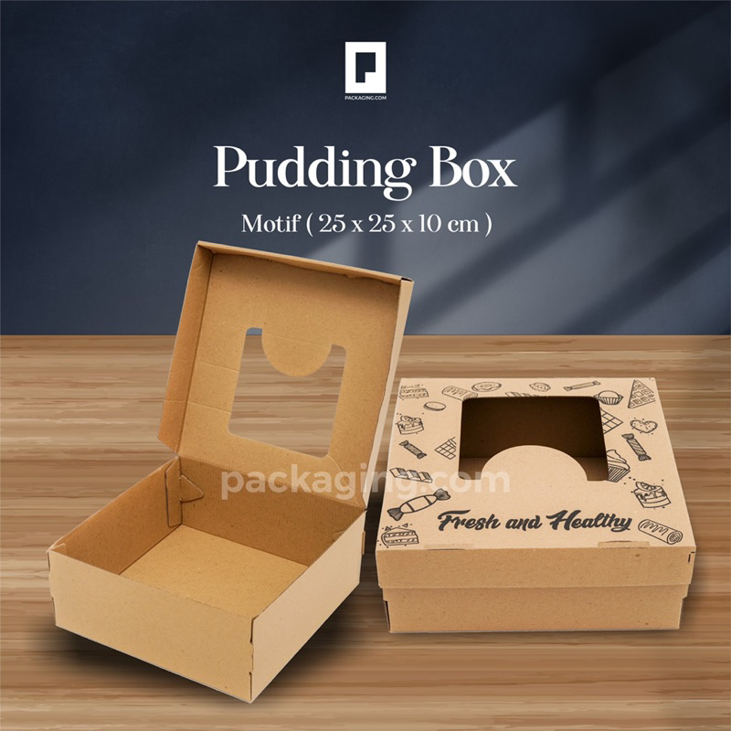 Jual Box Puding Eflute Mika/Uk.25x25x10/Uk.33x22x10/Uk.33x25x10 ...