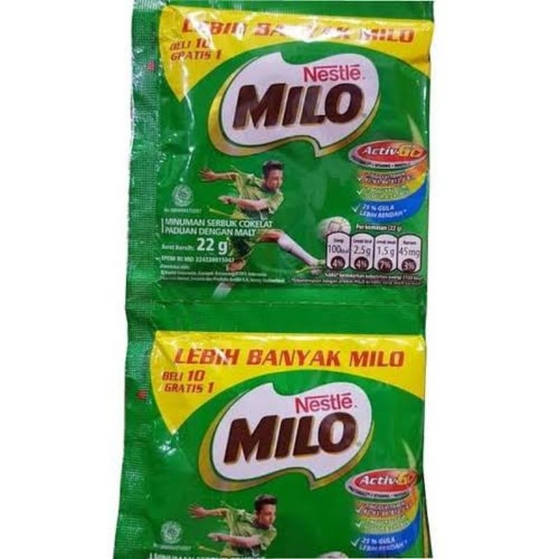 Jual Milo Activ-Go Susu Bubuk Sachet 22gr RENCENG | Shopee Indonesia