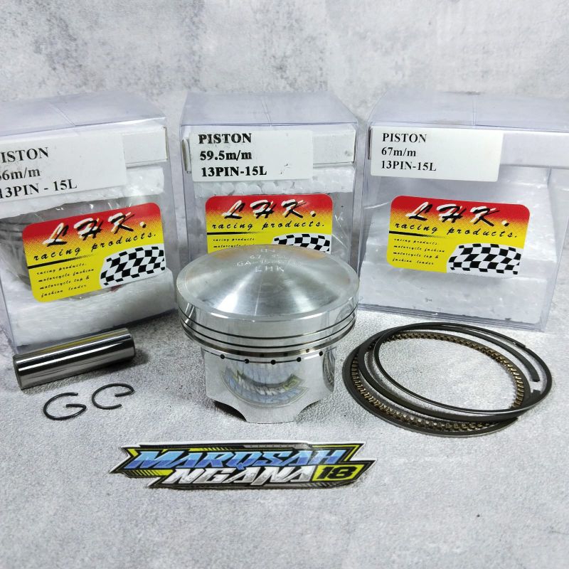 Jual PISTON LHK PIN 13 DOME 56 57 58 59 60 61 62 63 64 65 66 67 MARQSAH ...