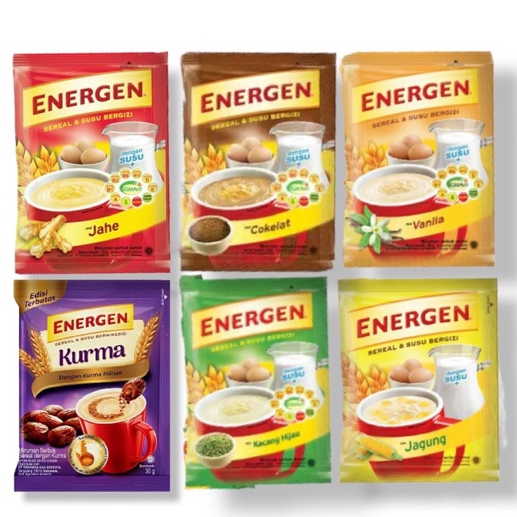 Jual MAYORA ENERGEN SEREAL RENCENG 10 x 32gr COKELAT VANILA KACANG ...