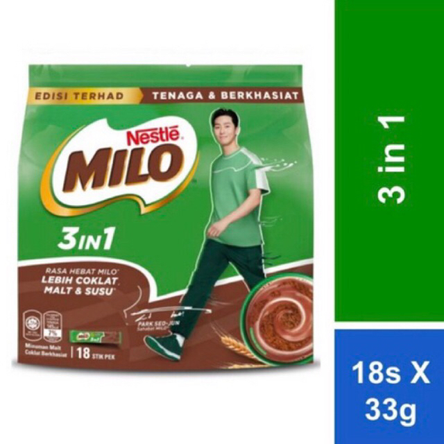 Jual MILO MALAYSIA STICK 33 gram isi 18 sachet | Shopee Indonesia