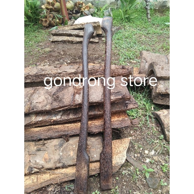 Jual Doran kayu ruyung aren tua/gagang cangkul kayu aren / gagang patik ...