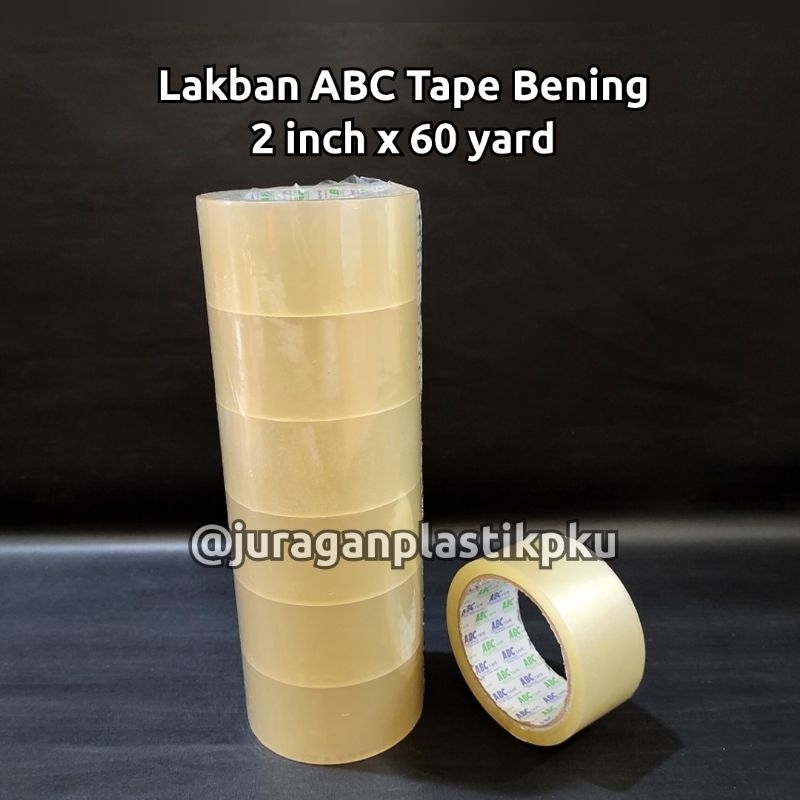 Jual Lakban Bening 2 Inch ABC Tape | Isolasi Selotip Putih 45mm 60 yard Kagumi MPI | Shopee ...
