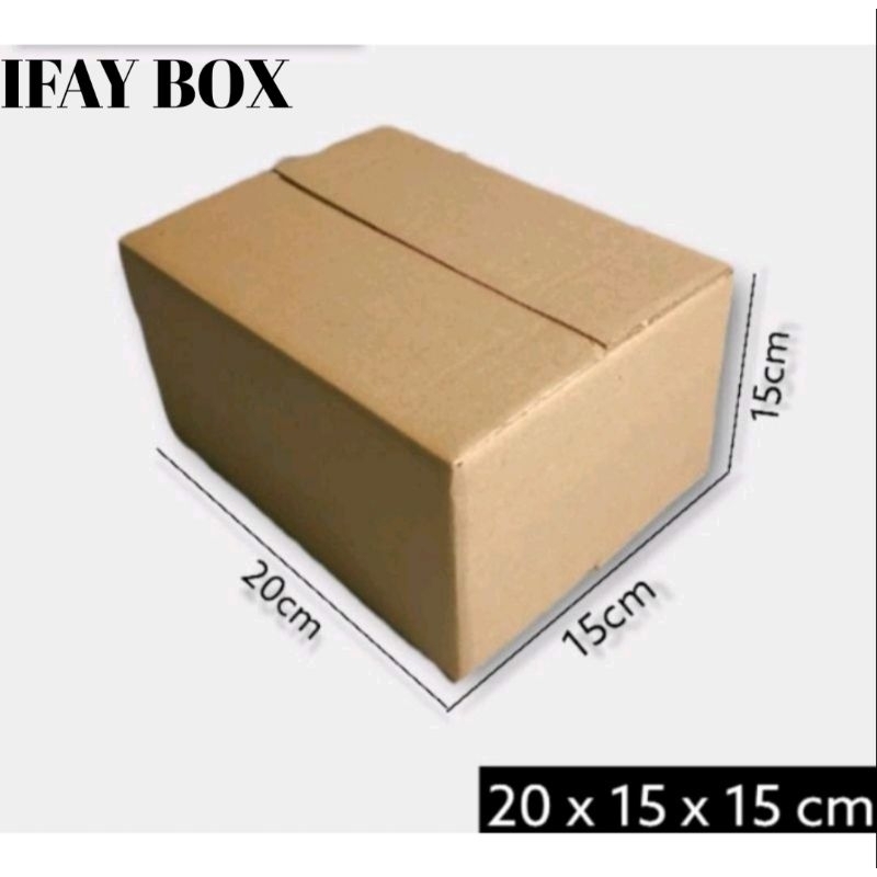 Jual Kardus box Ukuran 20x15x15 cm Single wall polos | Shopee Indonesia
