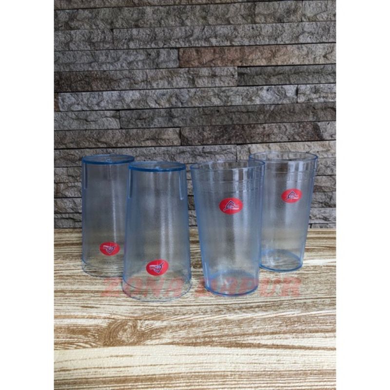 Jual Gelas mika bening 6 pcs / gelas harian mika alexis | Shopee Indonesia