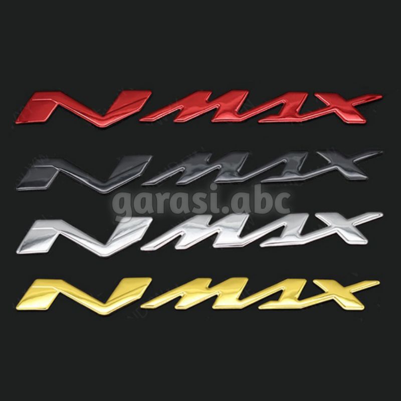 Jual Stiker Emblem Badge Body NMAX Timbul 3D Sticker Tulisan Logo Krom ...