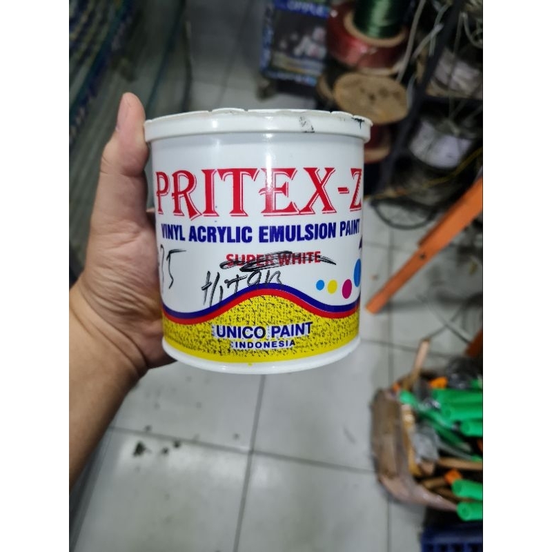 Jual cat tembok pritex 1kg warna hitam | Shopee Indonesia