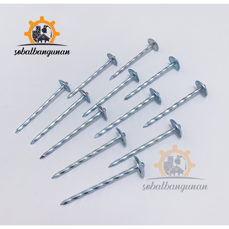 Jual REPACK 100gr Paku Seng Ulir 2,5” inch / Paku Payung Ulir 2,5”inch / Paku Seng 2,5” inch ...