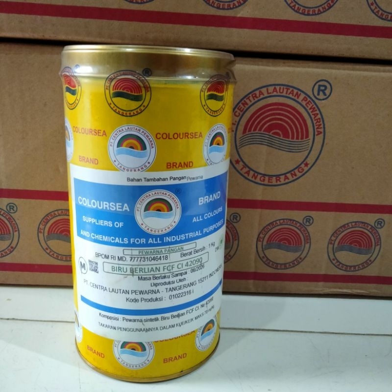 Jual Pewarna Makanan Bubuk Coloursea Brand ORIGINAl (DW Brilliant Blue ...