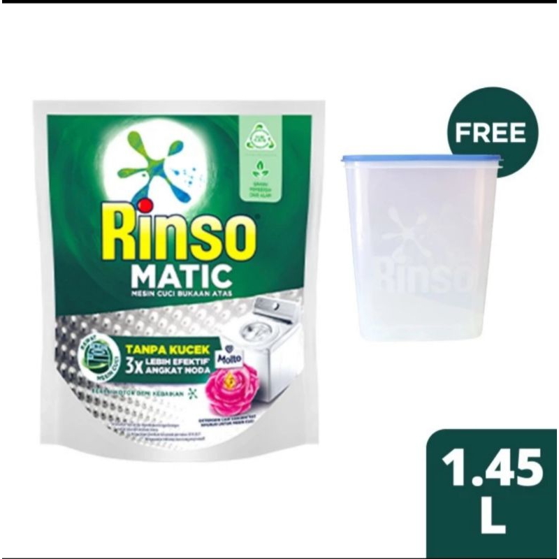 Jual RINSO Matic Front Top Load Liquid Molto Pouch 1.6l | Shopee Indonesia