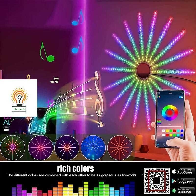 Jual Rockware Firework LED Magic Color Lamp / Lampu LED Model Kembang ...