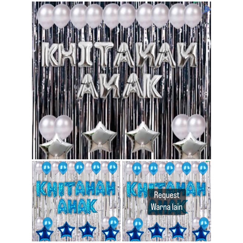 Jual Paket dekorasi khitanan nama anak backdrop sunatan tasyakuran ...