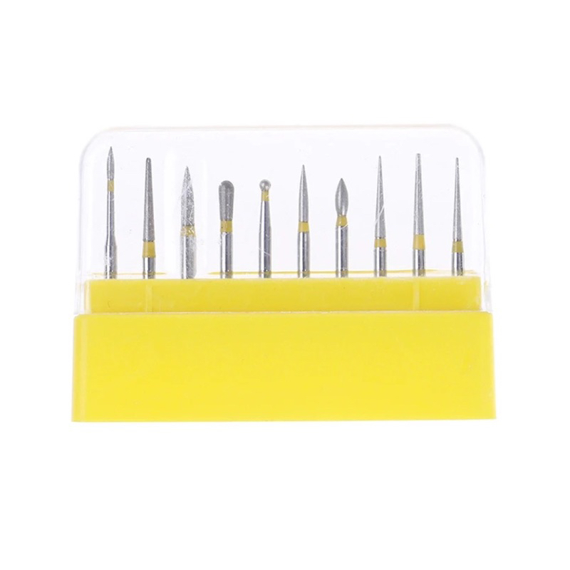 Jual FG-105 FG105 FG 105 Dental ceramics composite polishing kit fine finishing bur yellow ...