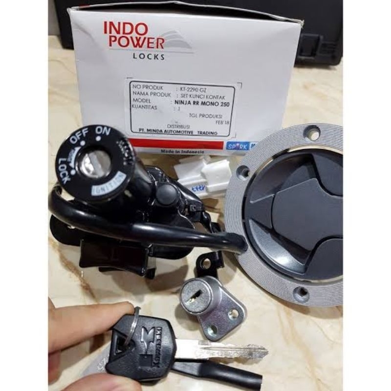 Jual kunci kontak full set assy kawasaki ninja rr mono 250 cc minda ...