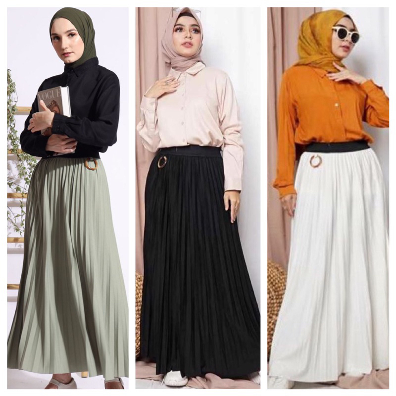 Jual ROK WANITA PRISKET RING RANIA 101# SO PRETTY | Shopee Indonesia